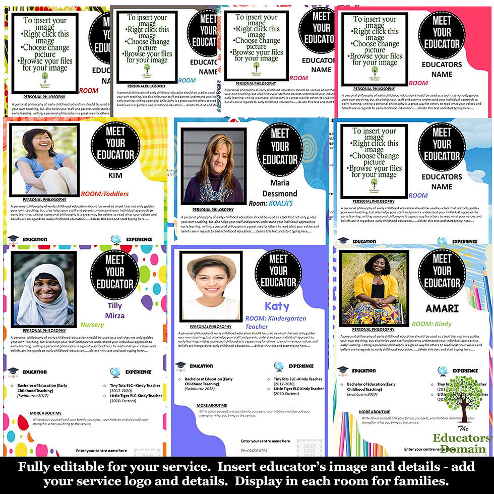 Interest Area & Activity Packs | The Educators' Domain | EYLF, NQS, QKLG, VEYLDF