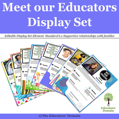 Meet our Educators Display Set | The Educators Domain