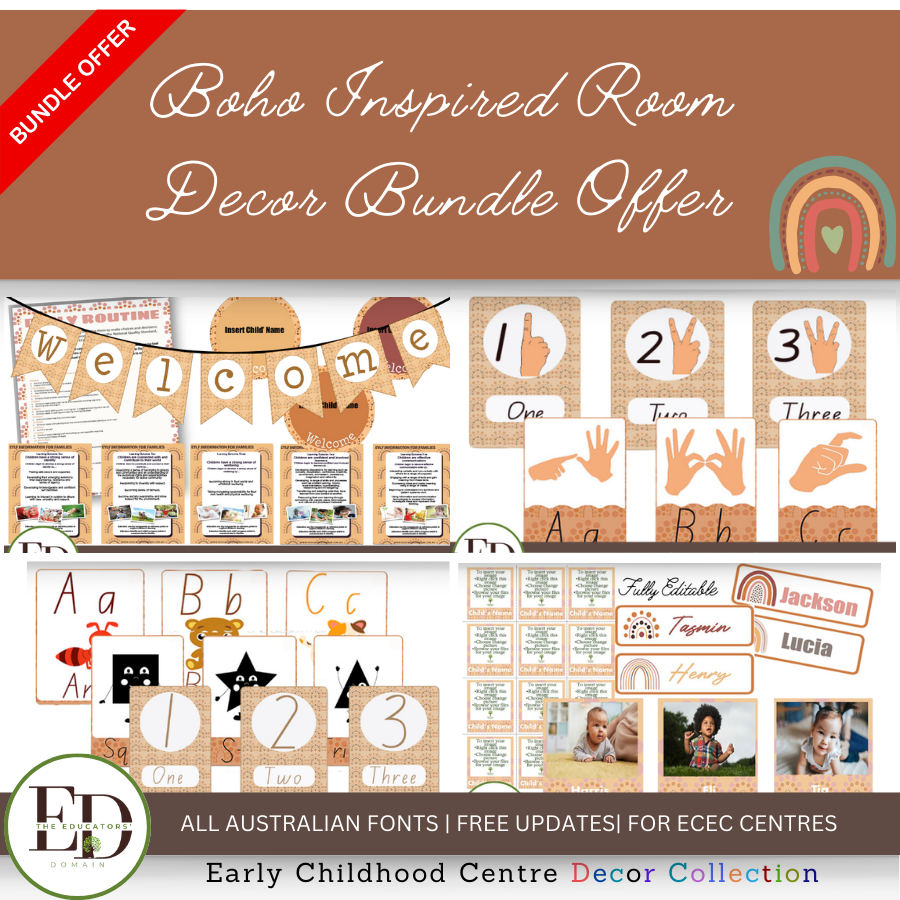 Complete Boho-Inspired ECEC Bundle | The Educators Domain