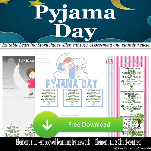 Pyjama Day Learning Story Pack | The Educators Domain