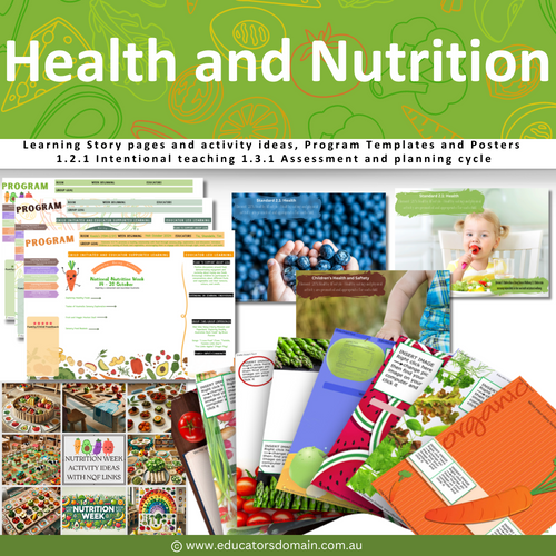 Health and Nutrition Activty Pack | The Educators Domain