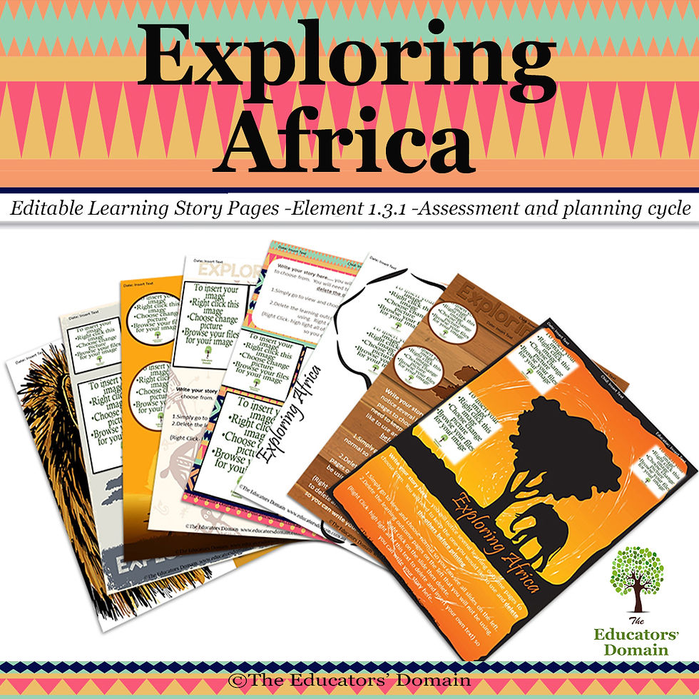 Learning Story Packs | The Educators' Domain | Activity Packs ...