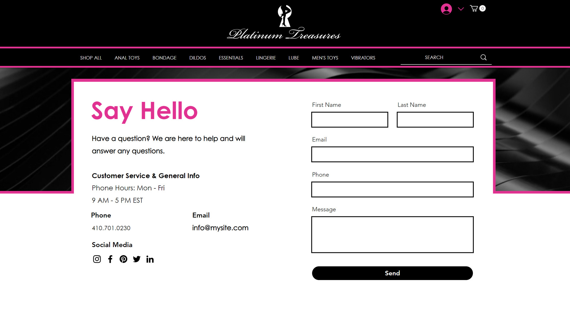 Contact | Platinum Treasures
