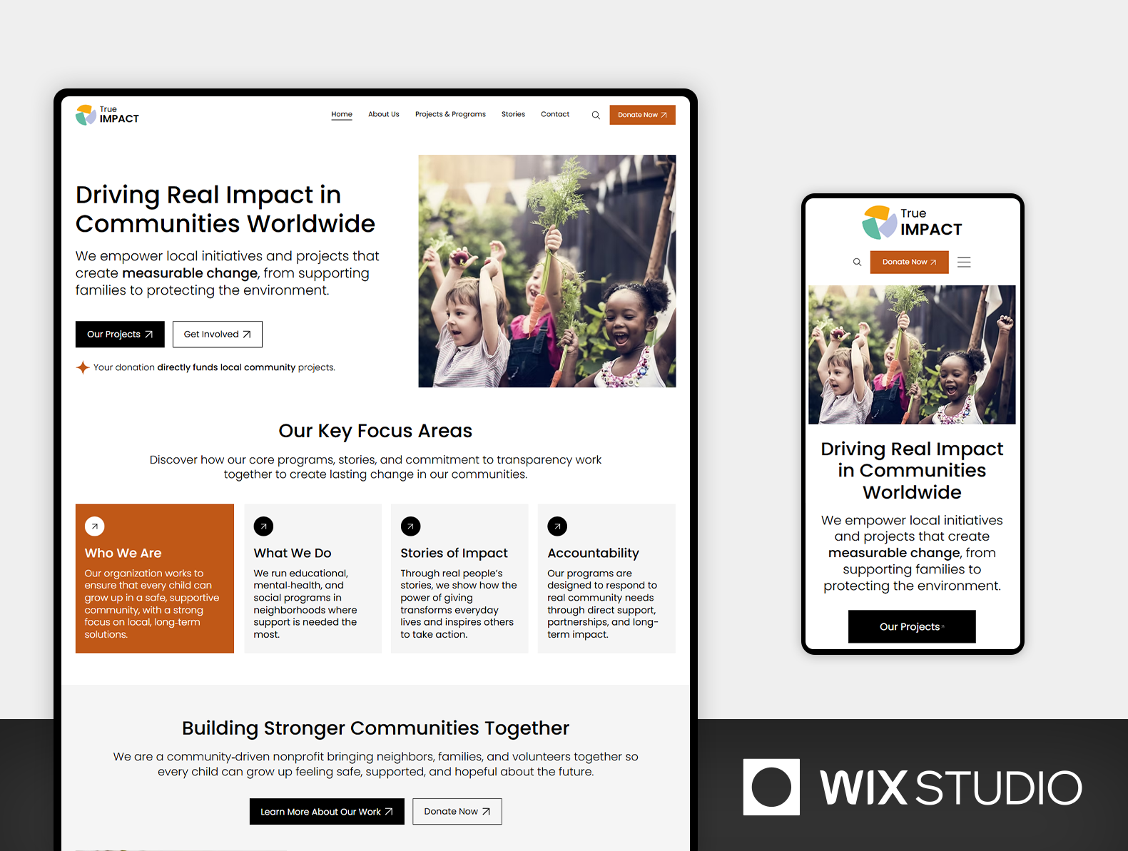 Nonprofit & Community Wix Studio Website Template | Kitteeh.com