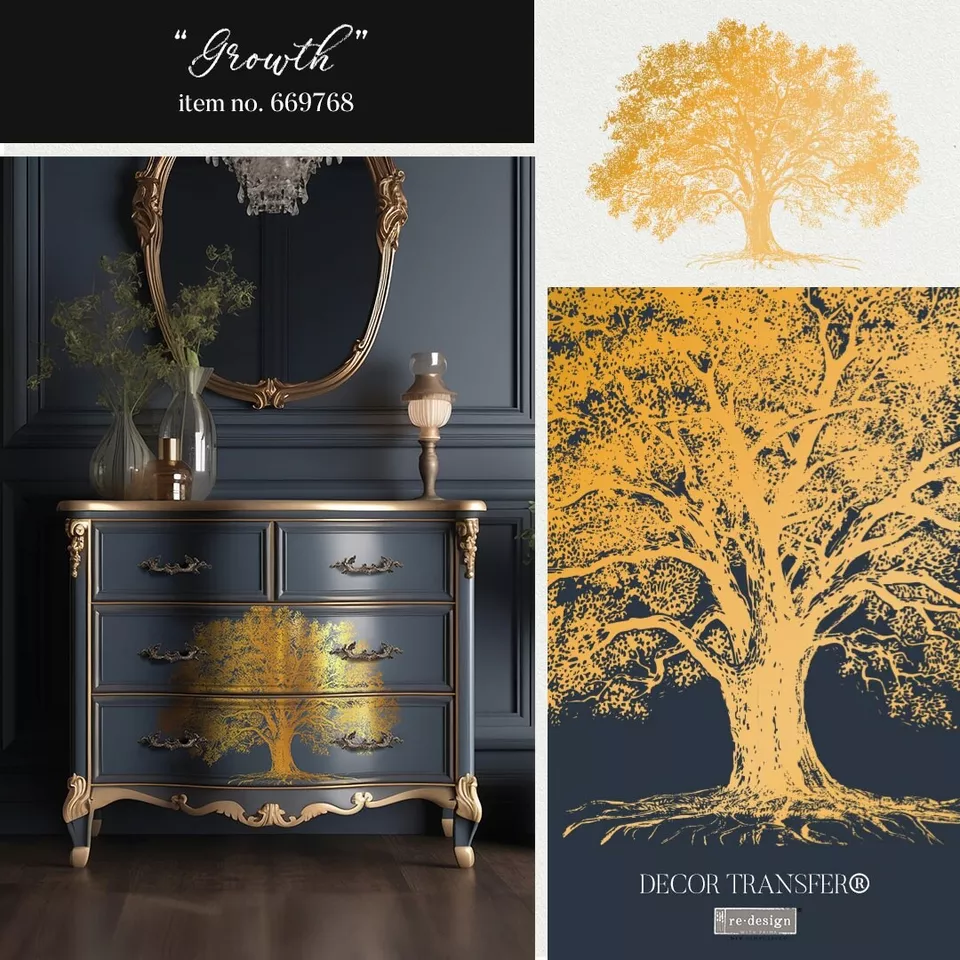 Kacha transfer decorativ gold foil - Growth | Soul Paint Atelier