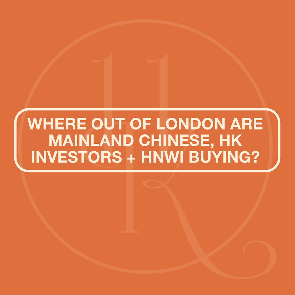 Where are Mainland Chinese and HK Investors and HNWI buying and why?