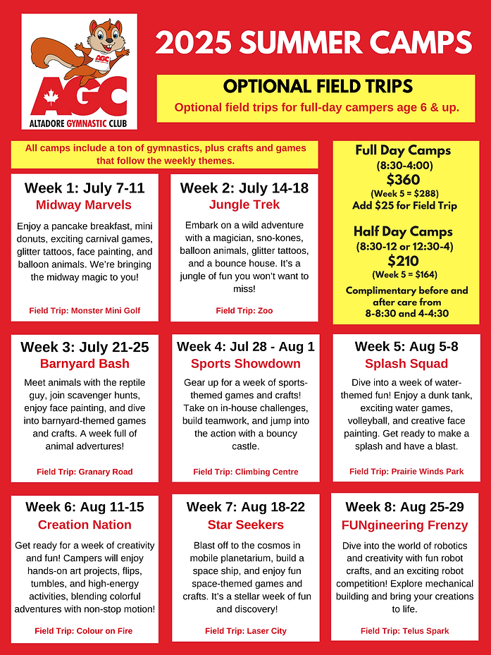 Summer Camps | Altadore Gymnastics