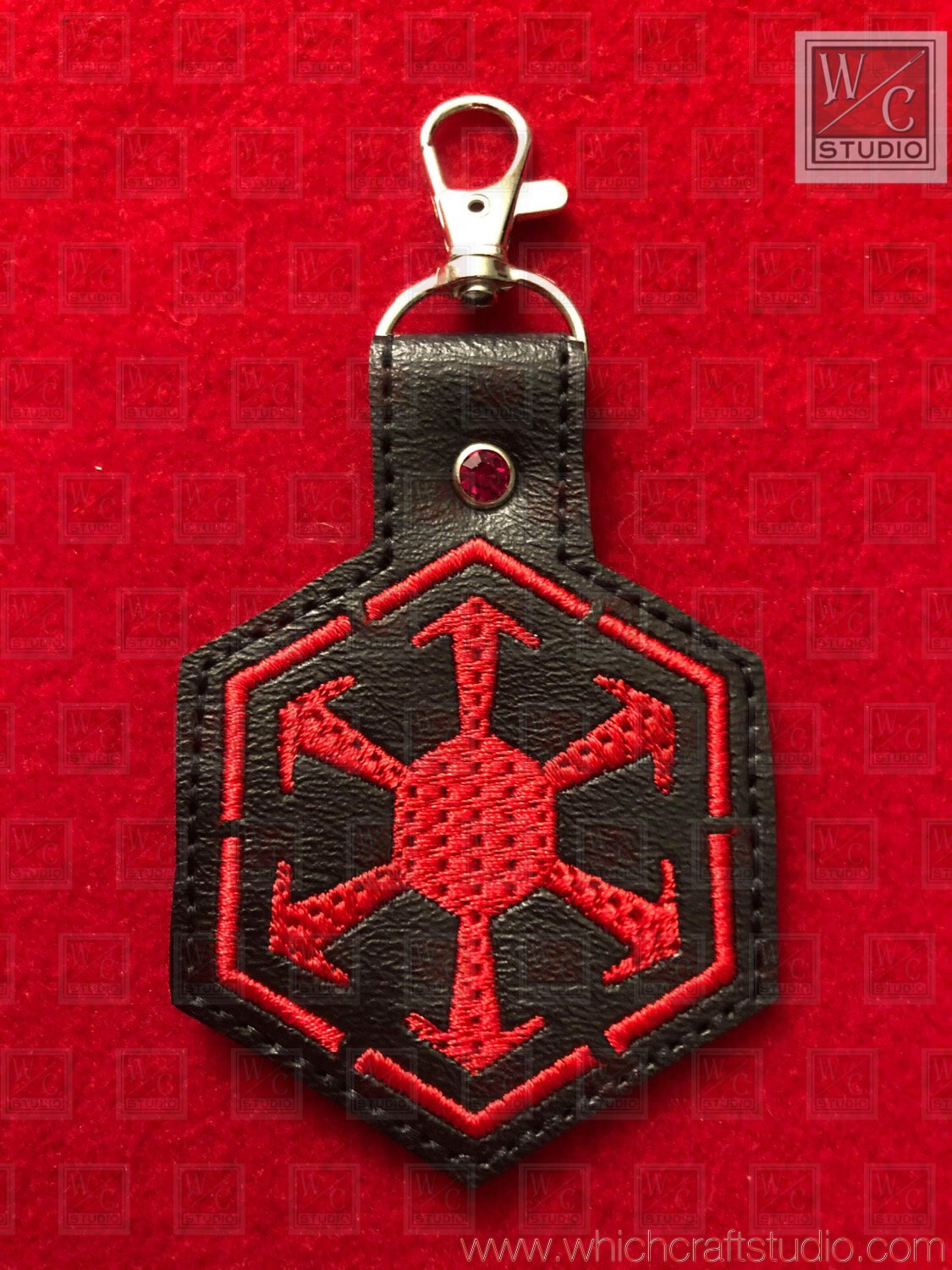 Digital Sith Emblem Fob Embroidery Design Files