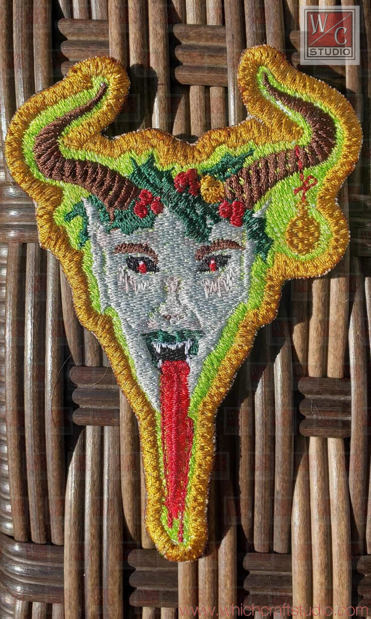 Digital Krampus Head Patch files Digital File