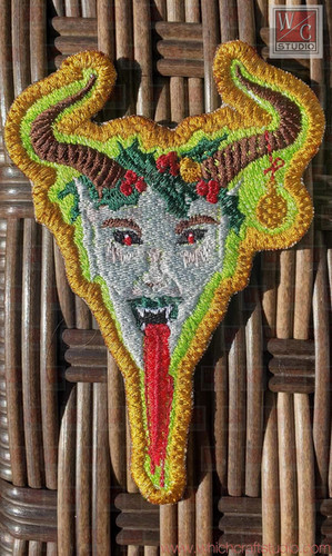 Digital Krampus Head Patch files Digital File | Which Craft Studio