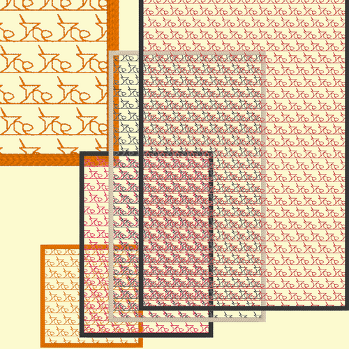 Digital Spool Stipple and Border Set of 4 Digital File | Which Craft Studio