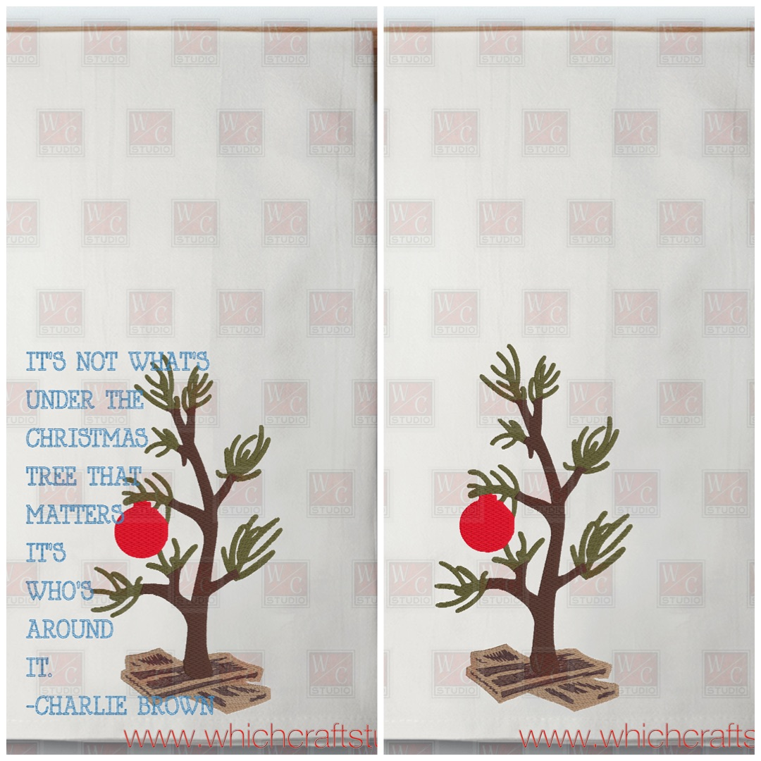 Digital Charlie Brown Tree Standalone 5X7 Digital Files