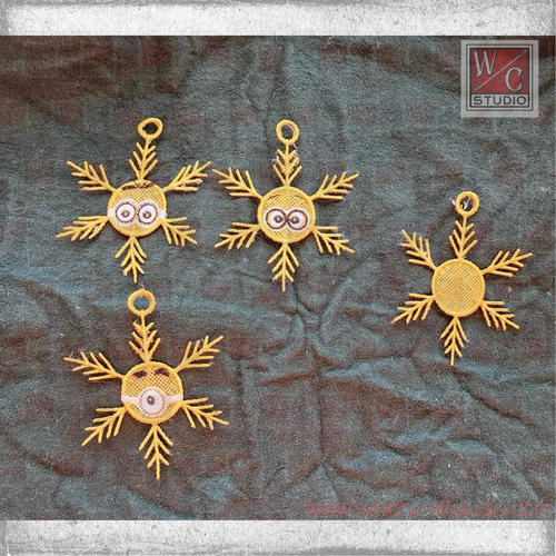 Digital FSL Minions Snowflake Set Ornament Digital File | Which Craft ...