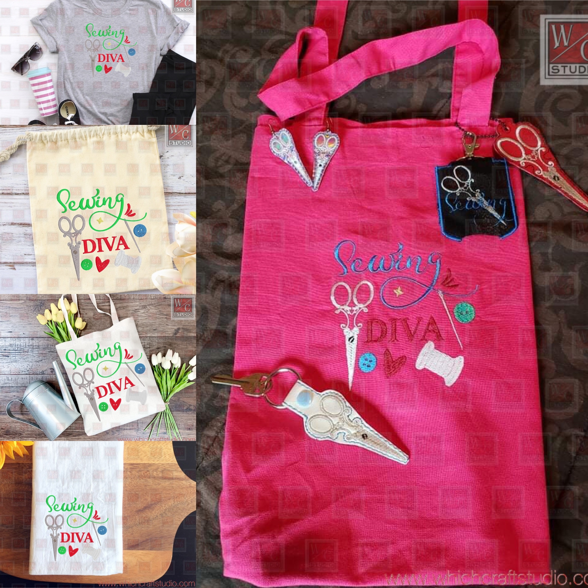 Digital Sewing Diva Set Digital Embroidery Design