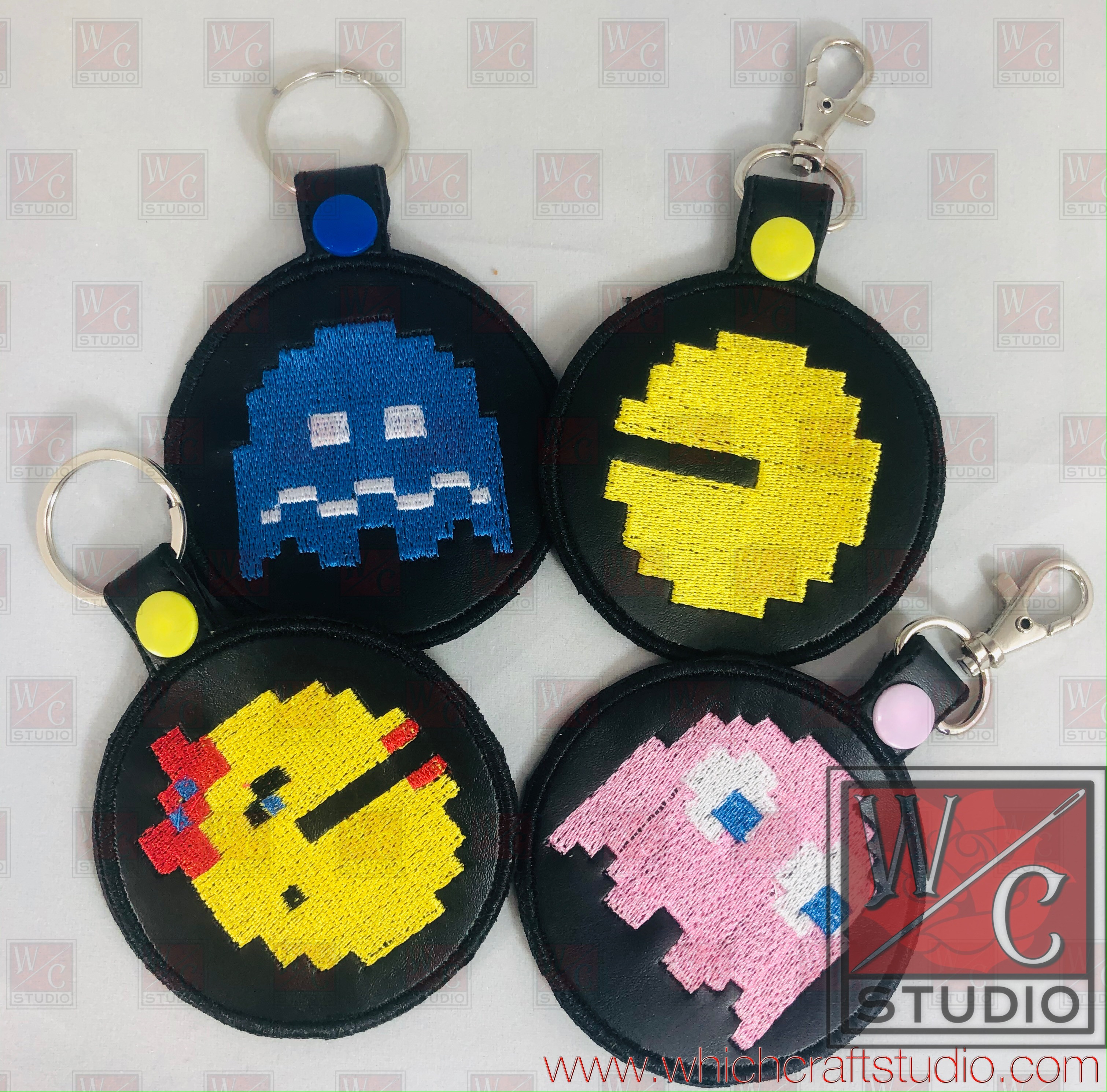 Pac-man Key fob snap tabs