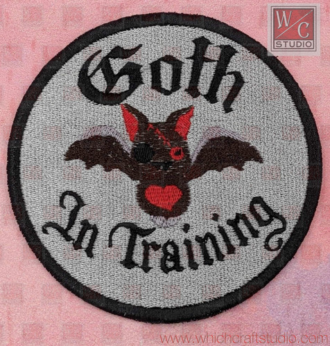 Digital Goth In Training Patch Digital File | Which Craft Studio