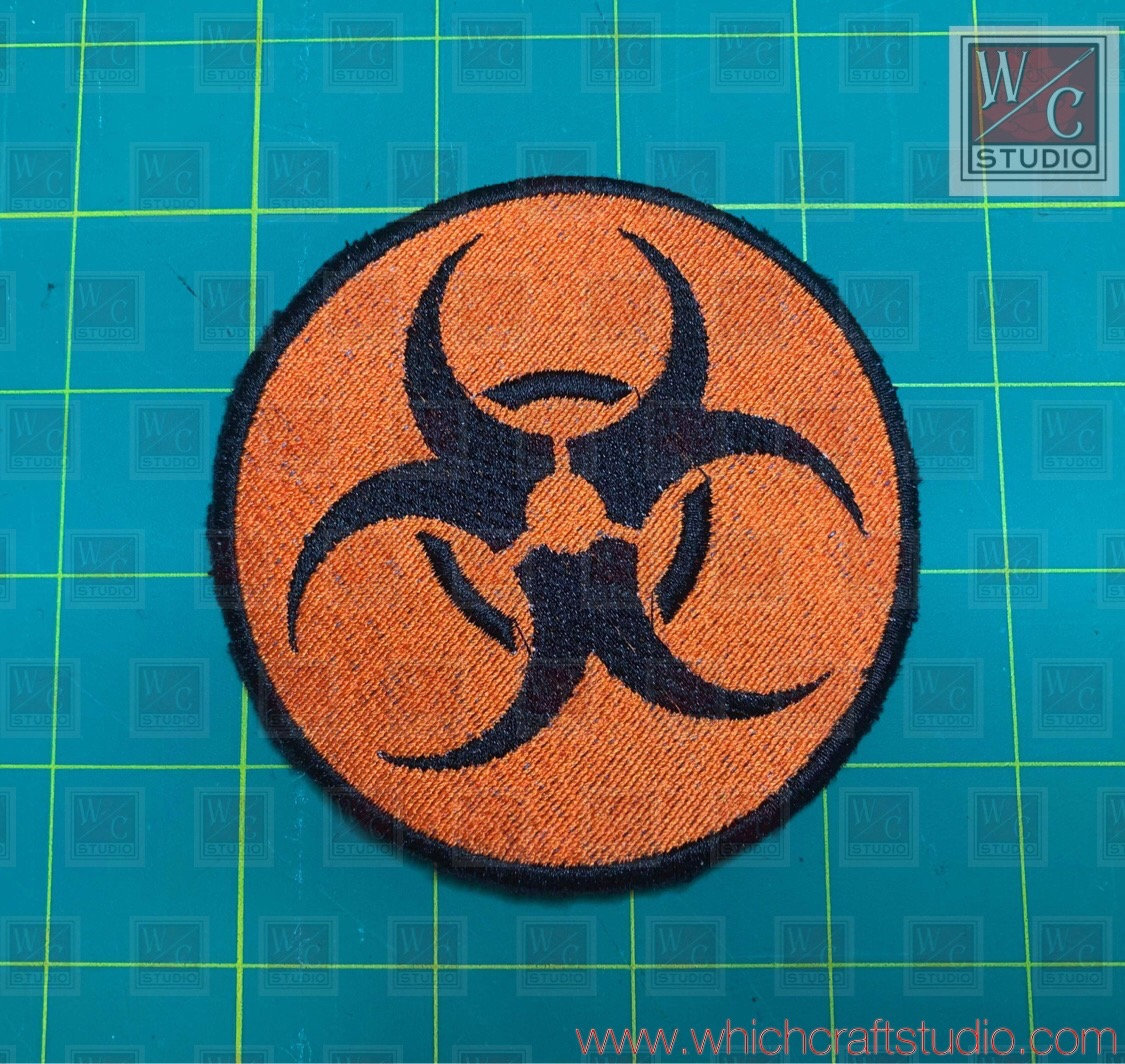 Digital Biohazard Symbol Patch. Digital Files