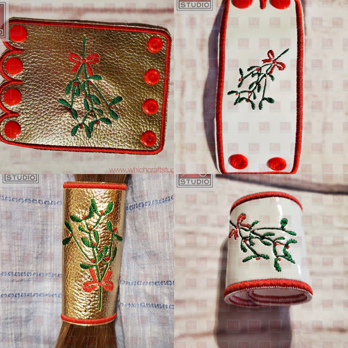 Digital Mistletoe Hair Wrap Set Files Embroidery File | Which Craft Studio