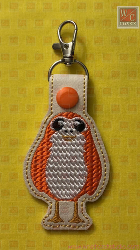 Digital Porg Fob Embroidery Design Files | Which Craft Studio