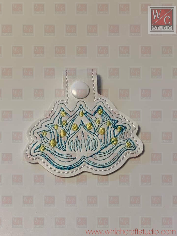Digital Lotus Fob Embroidery Designs