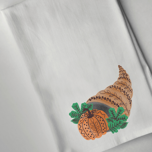 Digital Boho Cornucopia 5x7 Digital File | Which Craft Studio