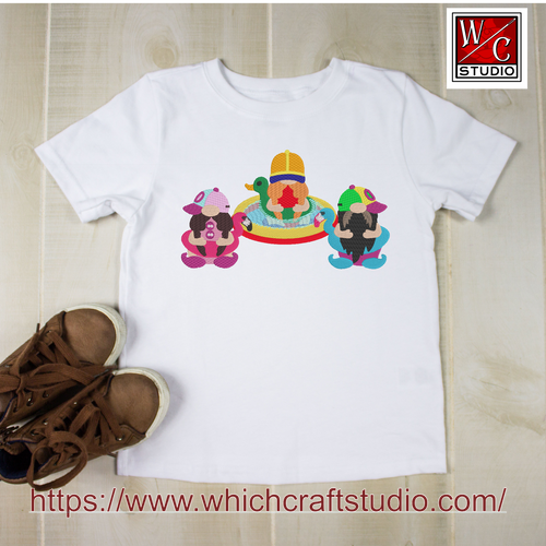 Digital Swimming Pool Gnomes Standalone 5x7 Digital Files | Which Craft ...