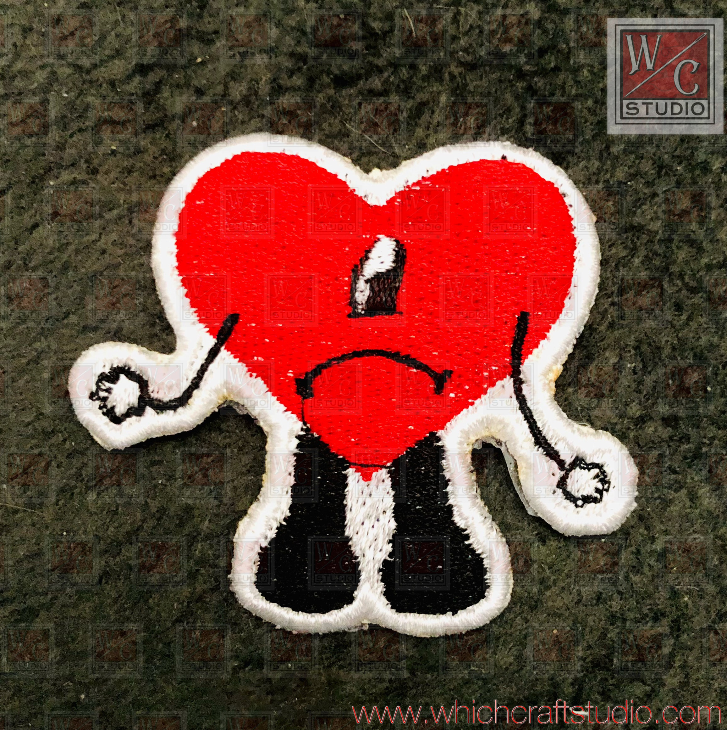 Digital Bad Bunny Heart Patch Digital Files