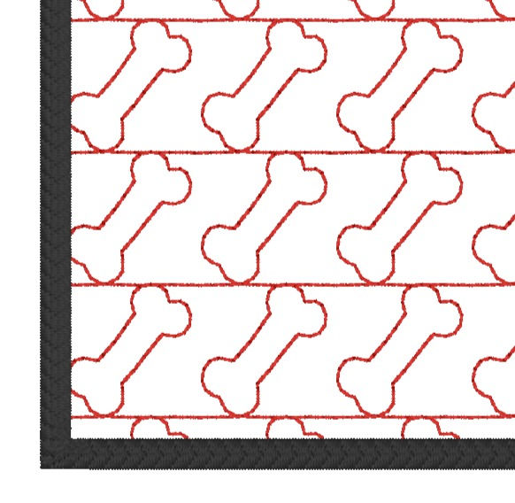 Digital Bones Stipple and Border Set of 4 Digital Files