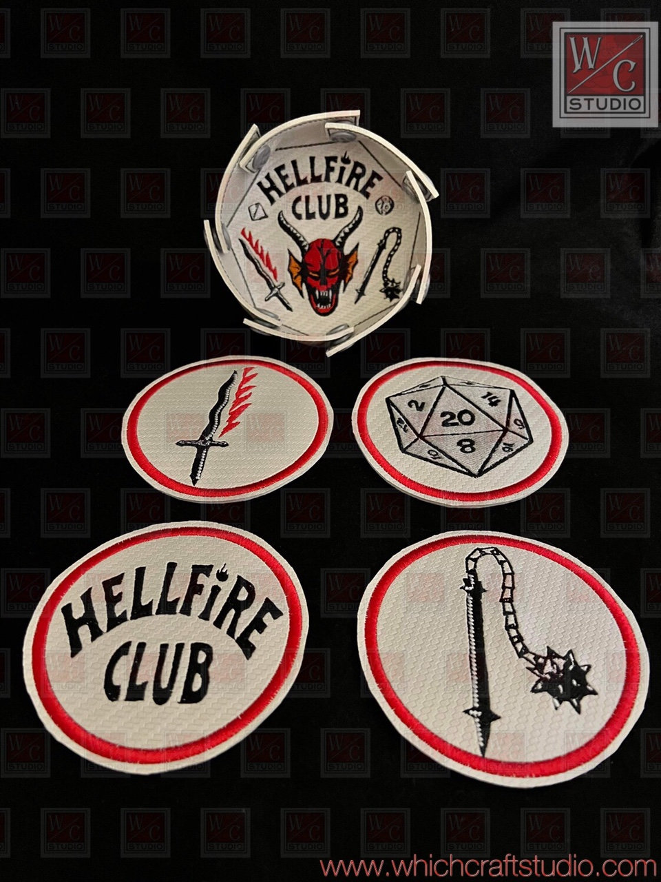 Digital HellFire Club Coaster Set Digital Files