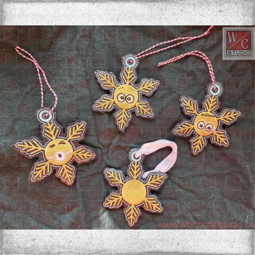Digital Minions Snowflake Set Ornament Digital File | Which Craft Studio