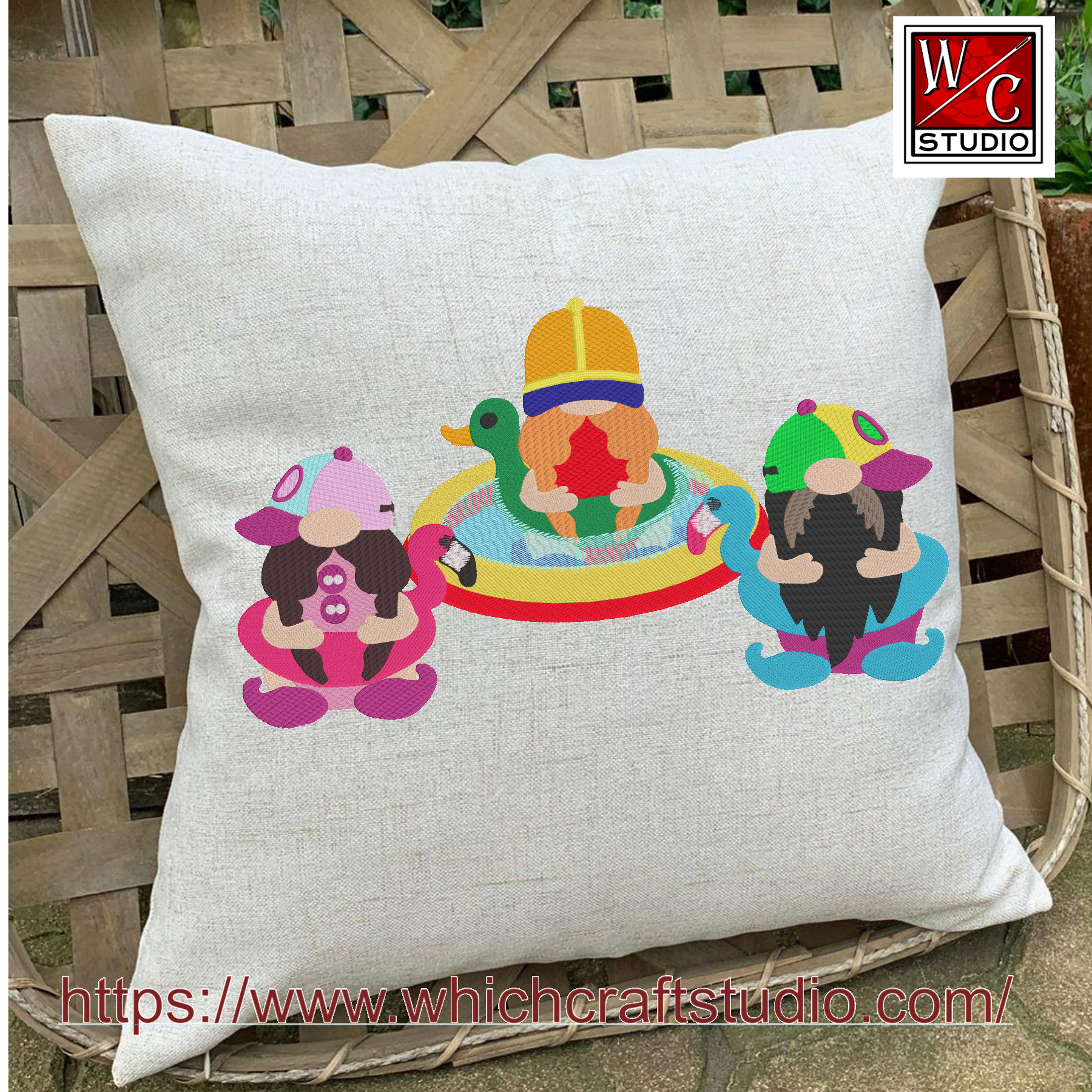 Digital Swimming Pool Gnomes Standalone 8x12 Digital Files