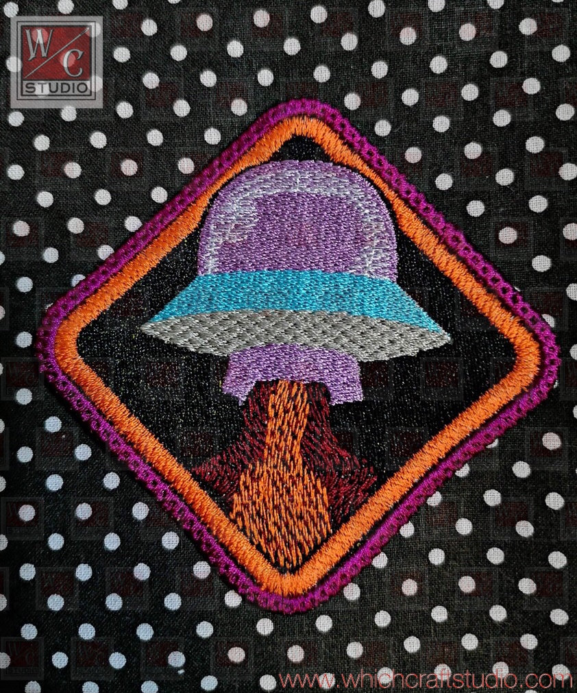 Digital Ufo Patch Embroidery File