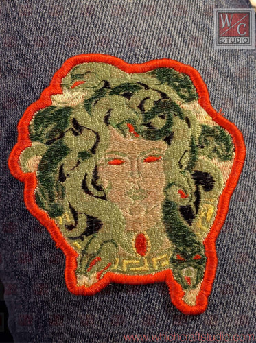 Digital Medusa Patch Embroidery File | Which Craft Studio