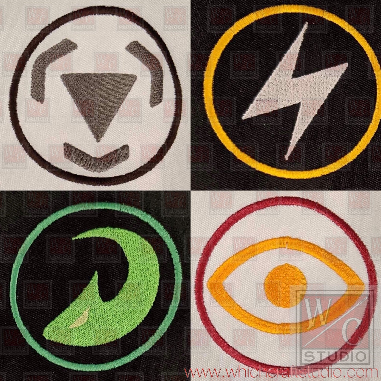 Digital Pokemon PK- 5inch Patch Set Embroidery Design