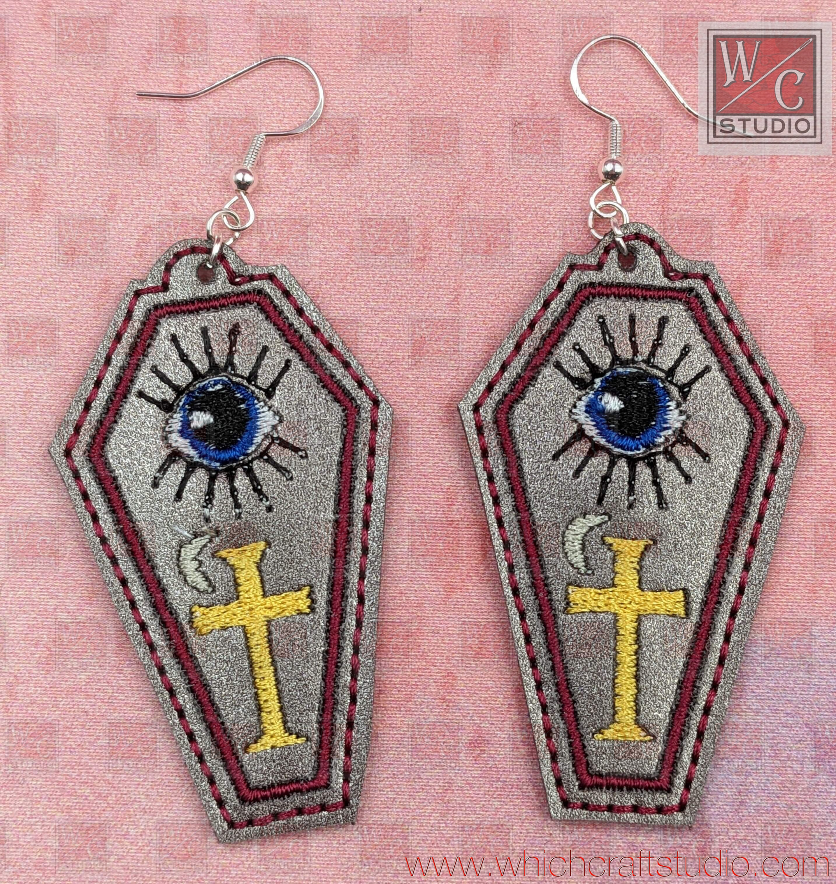 Digital Coffin Eye Earrings Digital Fil
