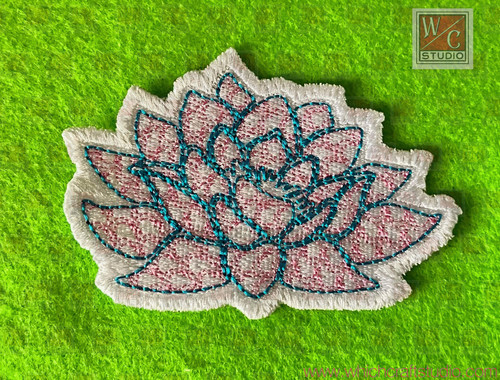 Digital Lotus Flower Patch files Digital File | Which Craft Studio