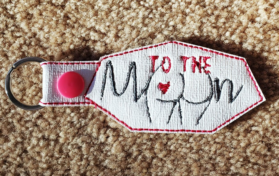 Digital I Love you to the Moon Fob Digital Files | Which Craft Studio