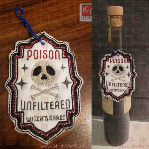 Digital Poison 2 Sizes Digital Embroidery Files | Which Craft Studio