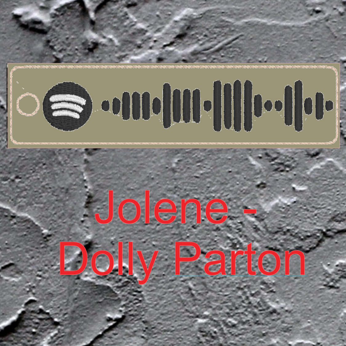 Digital Spotify Code Jolene - Dolly Parton Dangle
