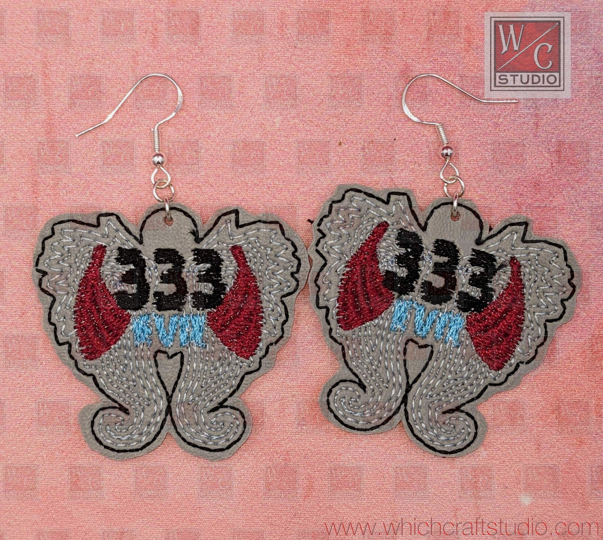 Digital 333 Evil Earrings files Digital File