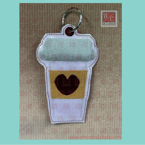 Digital Coffee Cup Bookmark Digital File | Which Craft Studio