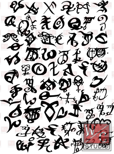 Shadowhunter Runes Decals List B | Which Craft Studio