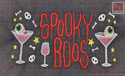 Digital Spooky Boos Stand alone 8x12 Digital Files | Which Craft Studio