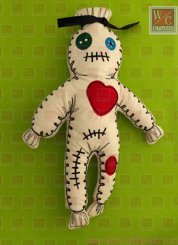 Digital Puck Voodoo Doll St 5x7 Stuffy 5.25x7.25 Embroidery Files ...