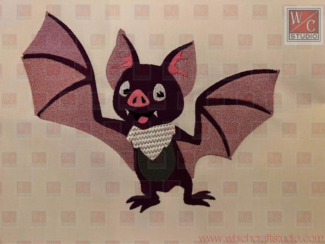 Digital Happy Bat Standalone 5x7 Digital Fill