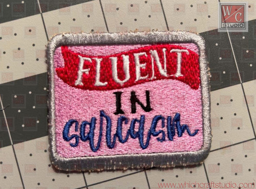 Digital fluent sarcasm Patch files Digital File | Which Craft Studio