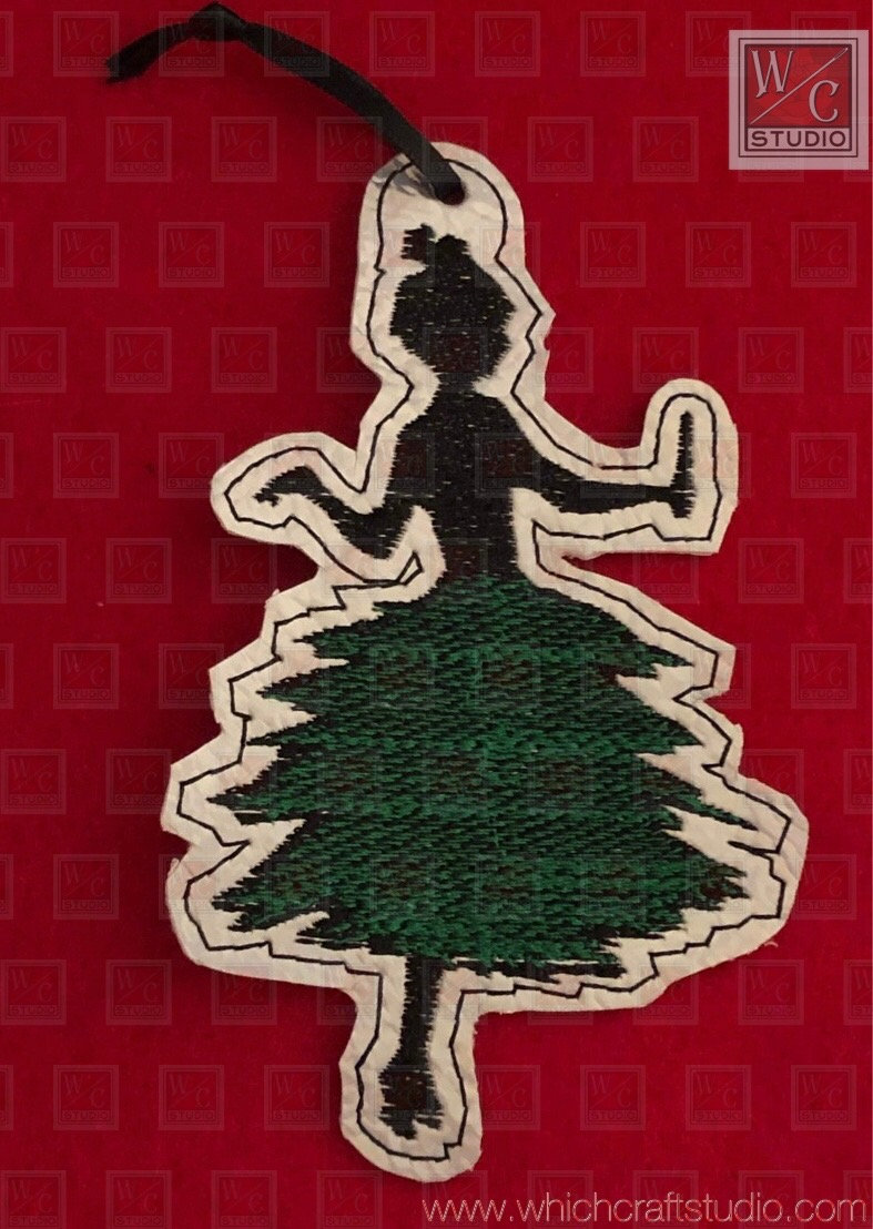 Digital Girl w TreeDress 2 Ornament Digital Files