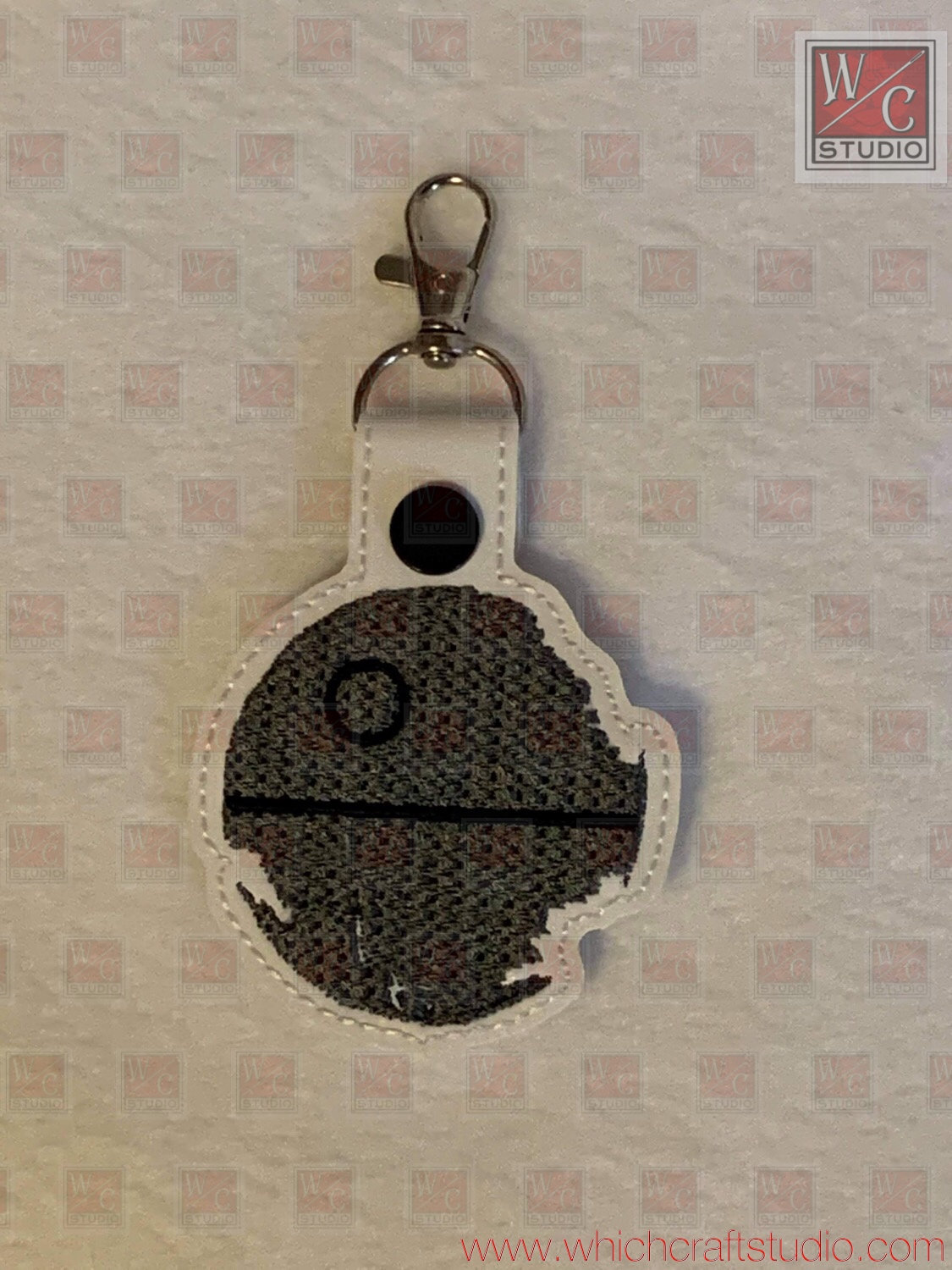 Digital Death Star Fob Embroidery Design Files
