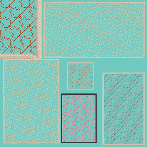 Digital Leaf Stipple and Border Set Digital Fill | Which Craft Studio