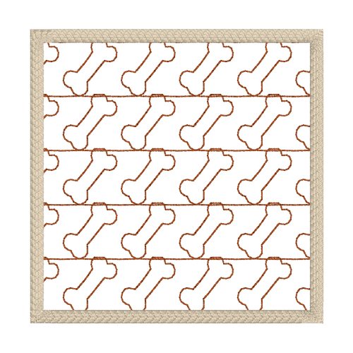 Digital Bones Stipple and Border 4x4 Digital Files | Which Craft Studio